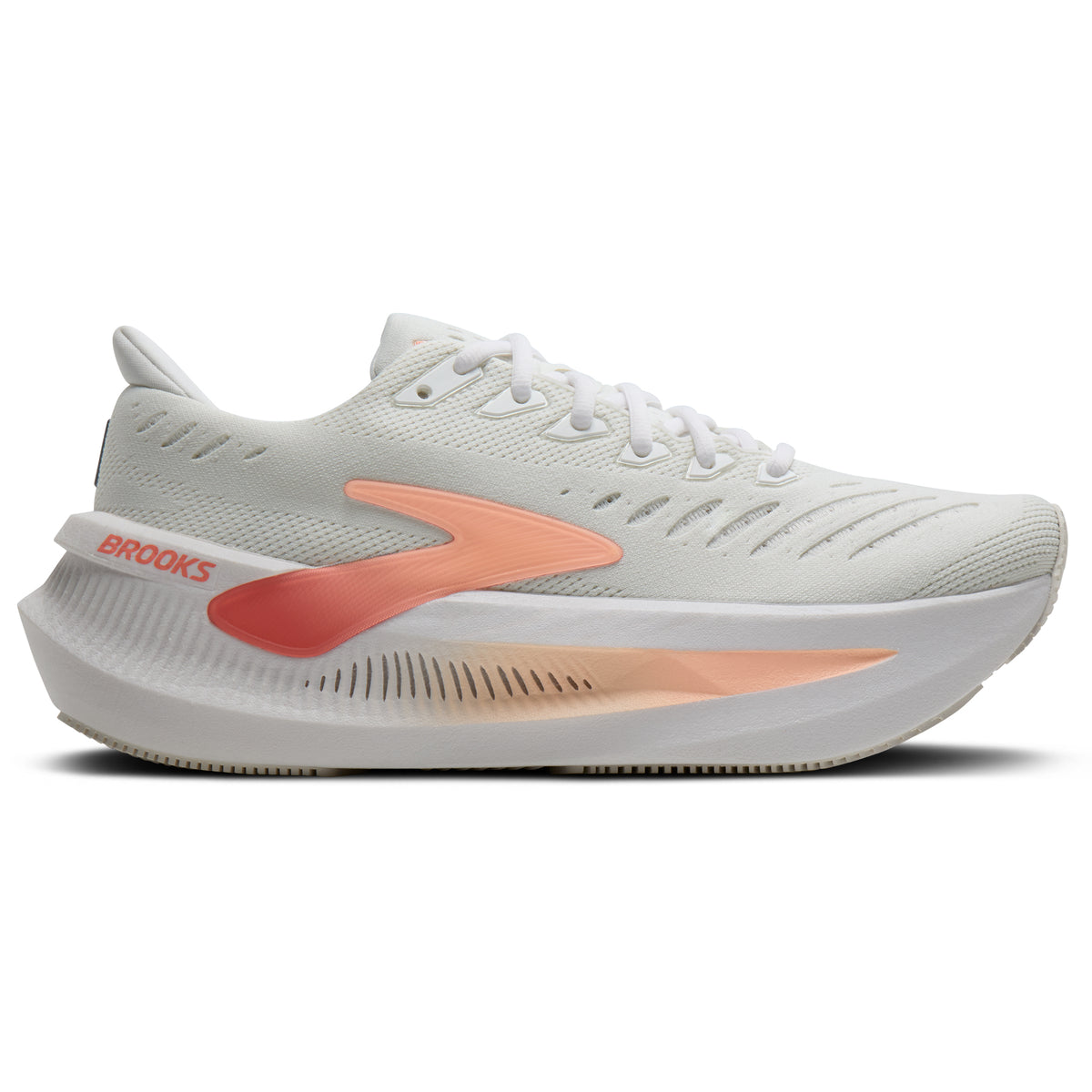 Brooks Glycerin Max 2 Running Shoe Women's White Coral Peach – Running Form