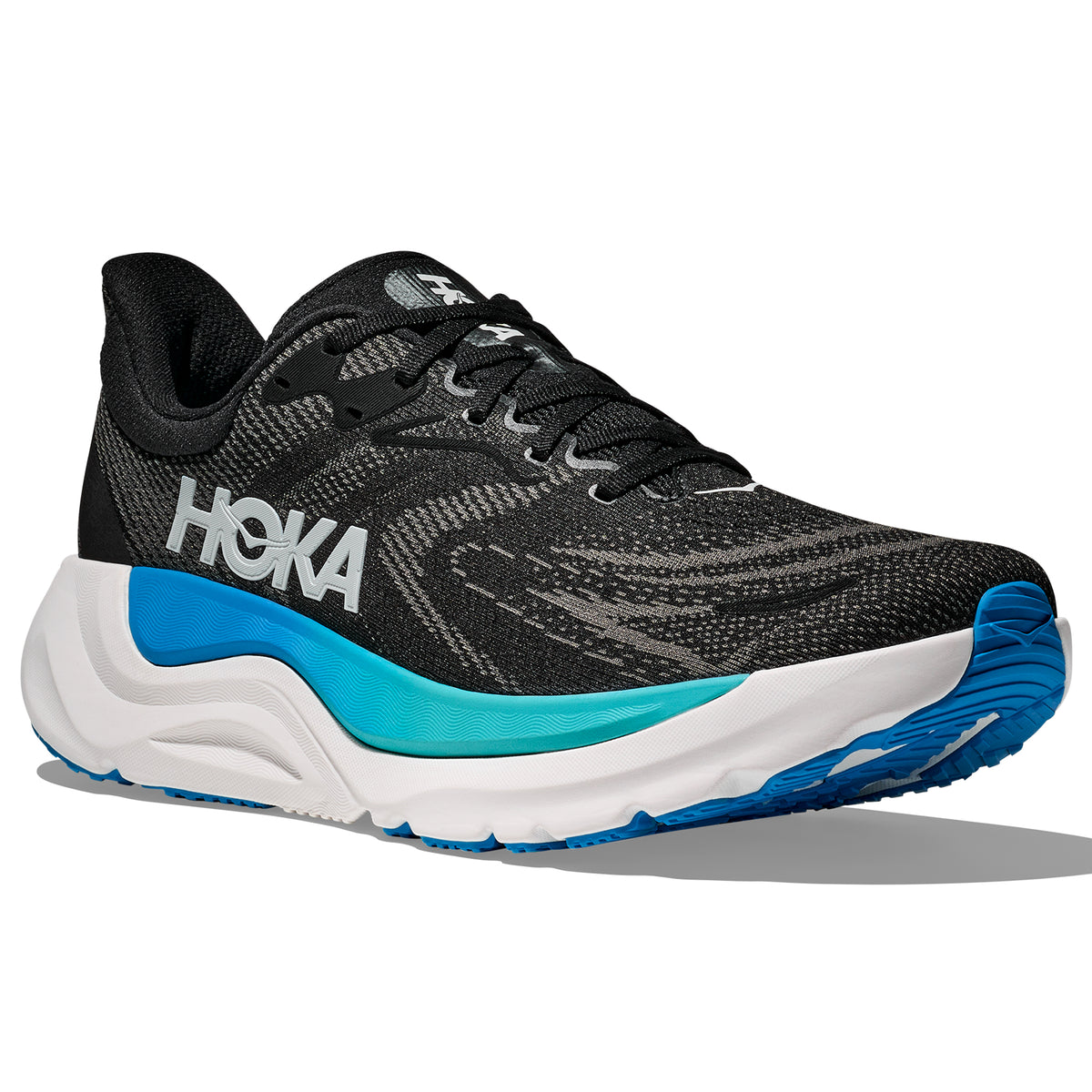 Hoka Arahi 8 Men's Support Running Shoe Black Skyward Blue – Running Form