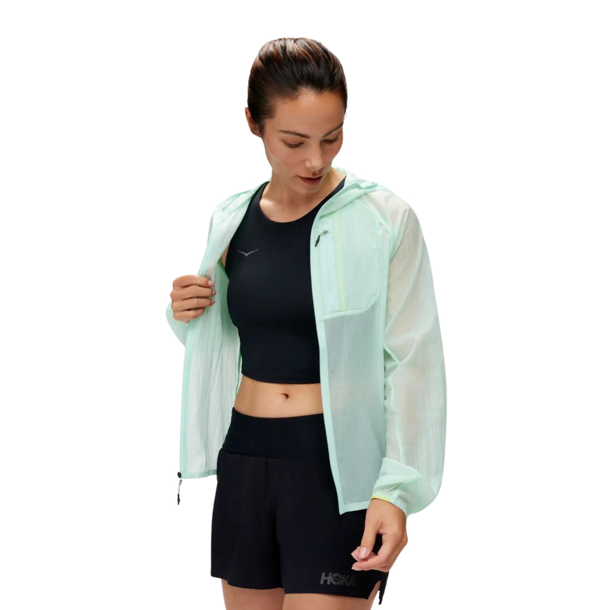 Hoka Skyflow Running Jacket Women's Sunlit Ocean – Running Form